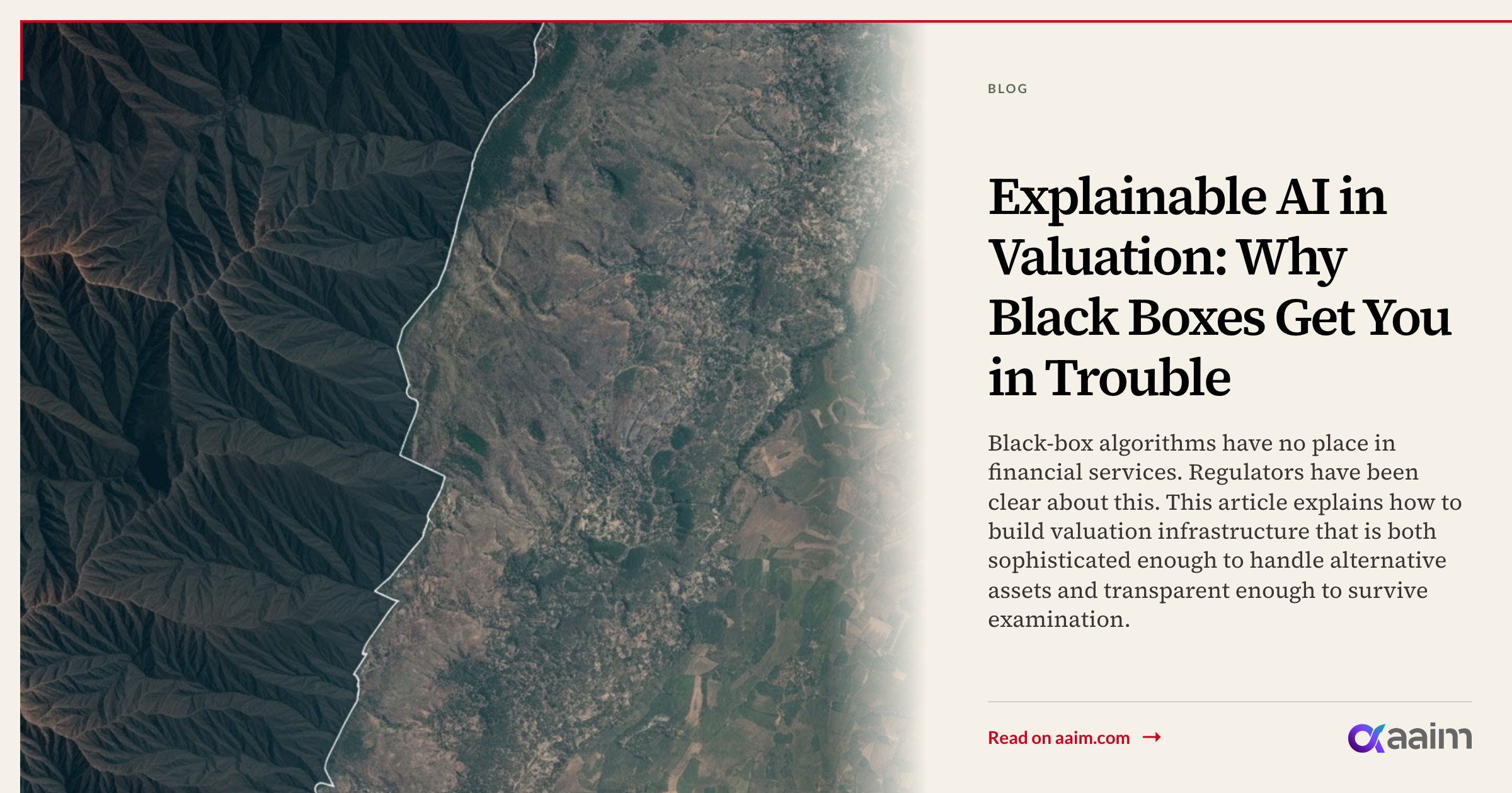 Explainable AI in Valuation: Why Black Boxes Get You in Trouble - Aaim ...